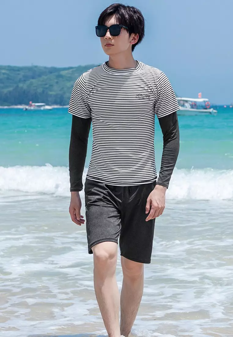 Buy LYCKA LLL3044 Korean Style Men Rash Guard 3-Pieces Set Multi 2025 ...