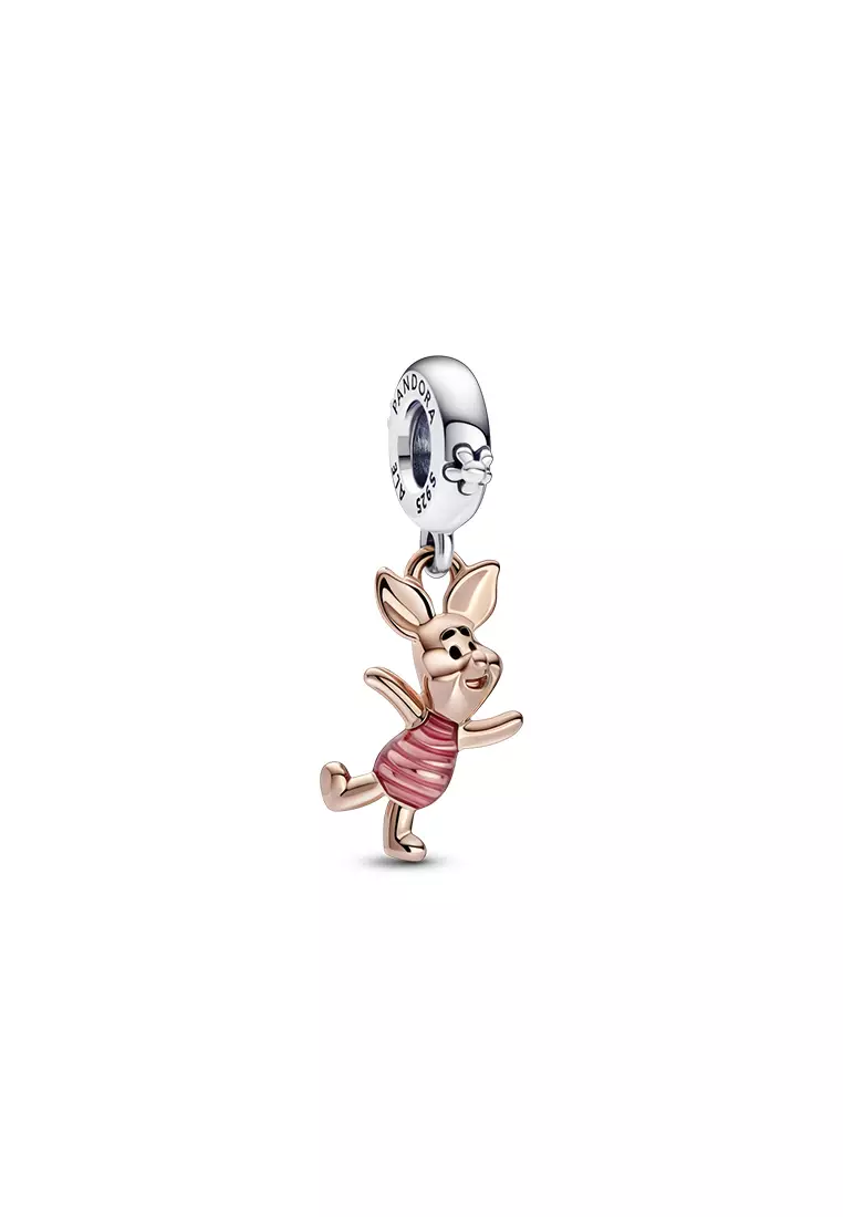 Buy PANDORA Pandora x Disney 14k Rose Gold Plated Winnie the Pooh Piglet Dangle Charm Online ...