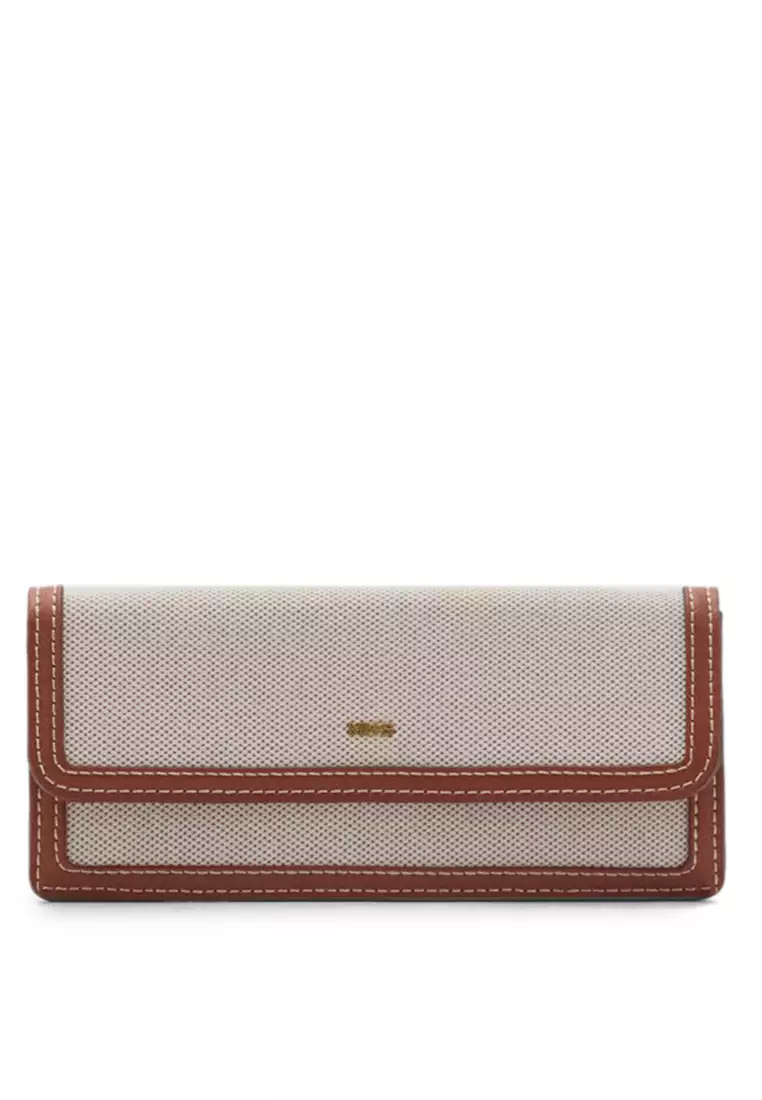 Buy Mango Contrast Canvas Rectangular Wallet Online | ZALORA Malaysia