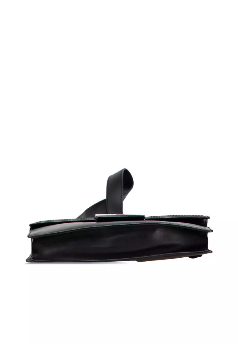 Buy Fendi Pre-Loved Fendi Calfskin And Canvas Ff 1974 Flat Baguette ...