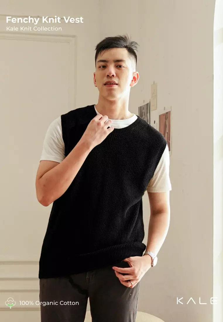 Jual Kale Clothing Kale Fenchy Black / Vest atau Rompi Pria premium ...