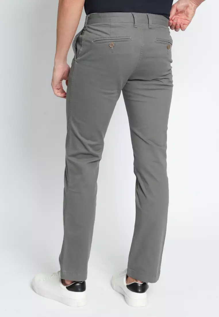 Jual Arnold Palmer GREY BASIC CHINOS PANTS REGULAR FIT Original 2025 | ZALORA Indonesia