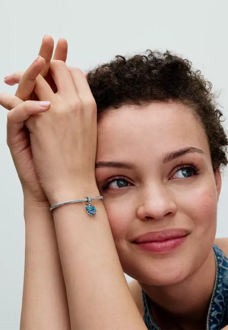 Buy PANDORA Pandora Blue Murano Glass Elephant Dangle Charm Online ...