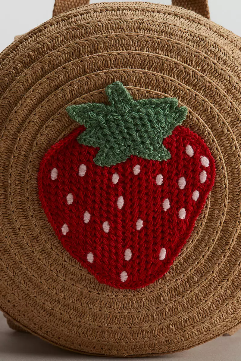 Buy H&M Round straw backpack 2025 Online | ZALORA