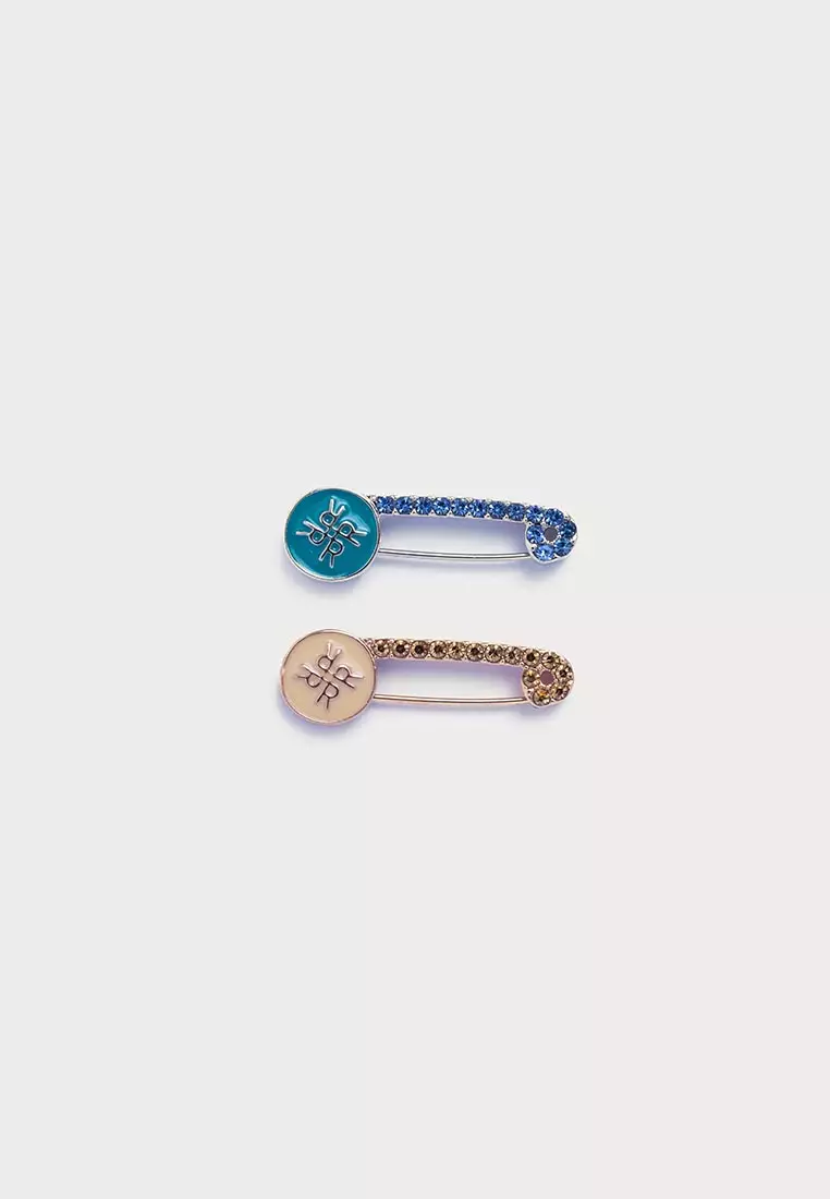 Jual Riamiranda Ria Miranda Bold Helia Safety Pin Set Original 2025 ...
