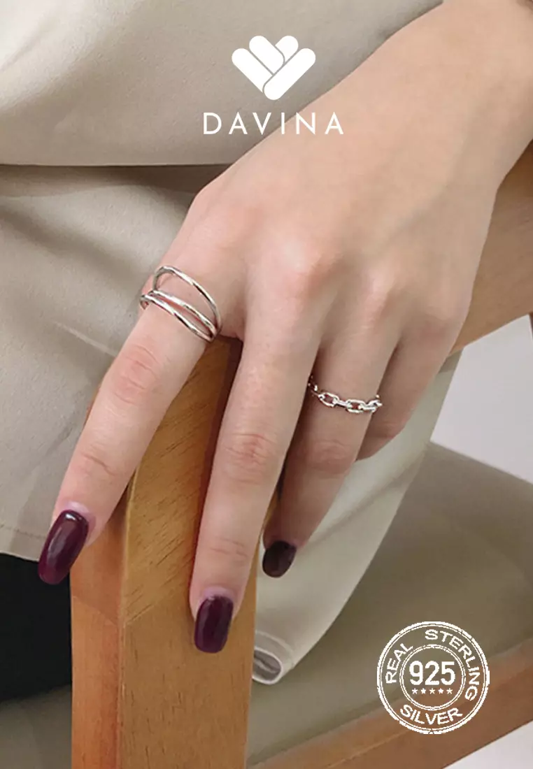 Jual DAVINA Jewelry DAVINA Ladies Josie Ring Sterling Silver 925 - Cincin Wanita Perak S925 ...