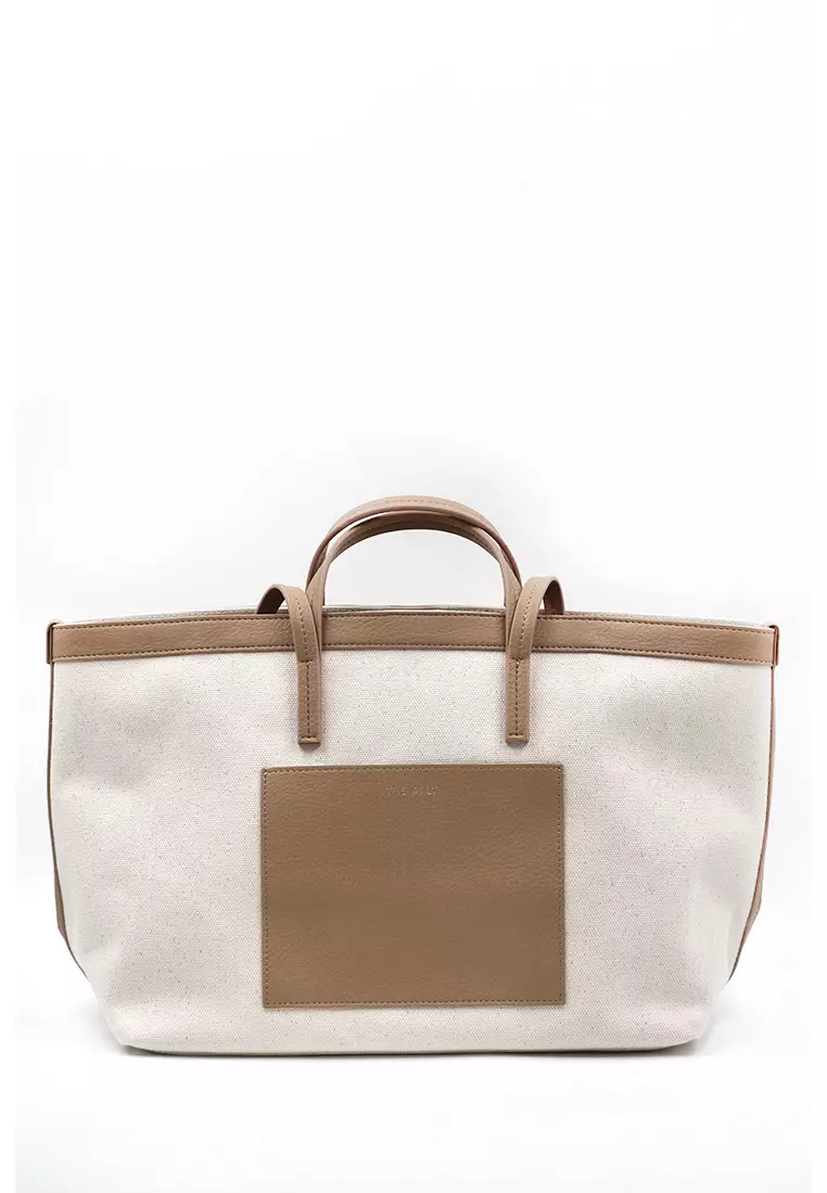 Buy The Ally Blair Bag 2-ways Tote Bag and Handheld Bag - Beige 2025 ...