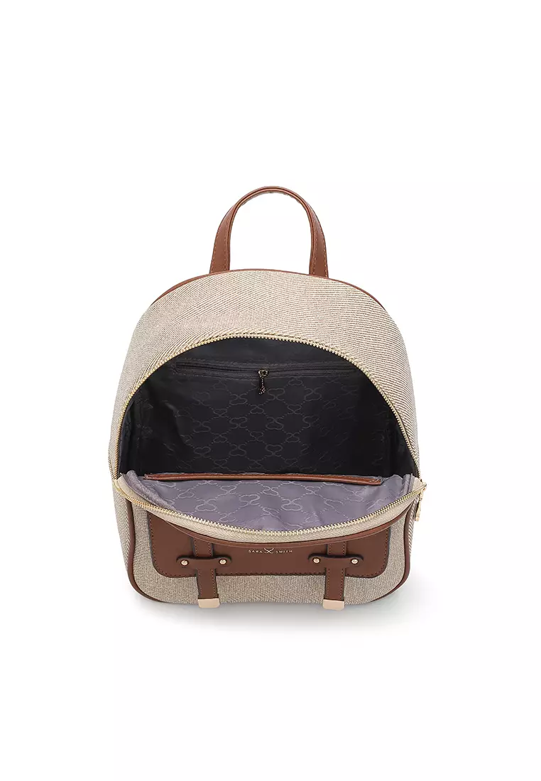 Buy Sara Smith Women's Backpack - Biege Online | ZALORA Malaysia