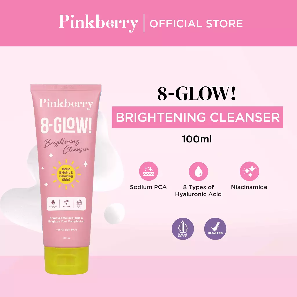 Jual PINKBERRY Pinkberry 8 Glow Brightening Cleanser 100 ml Original ...