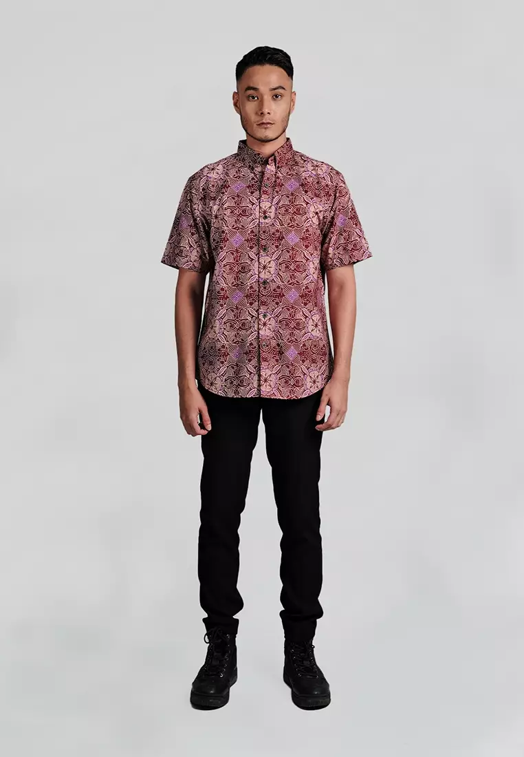 Buy KAPTEN BATIK My Slim Fit Gasing in Plum Purple Online | ZALORA Malaysia
