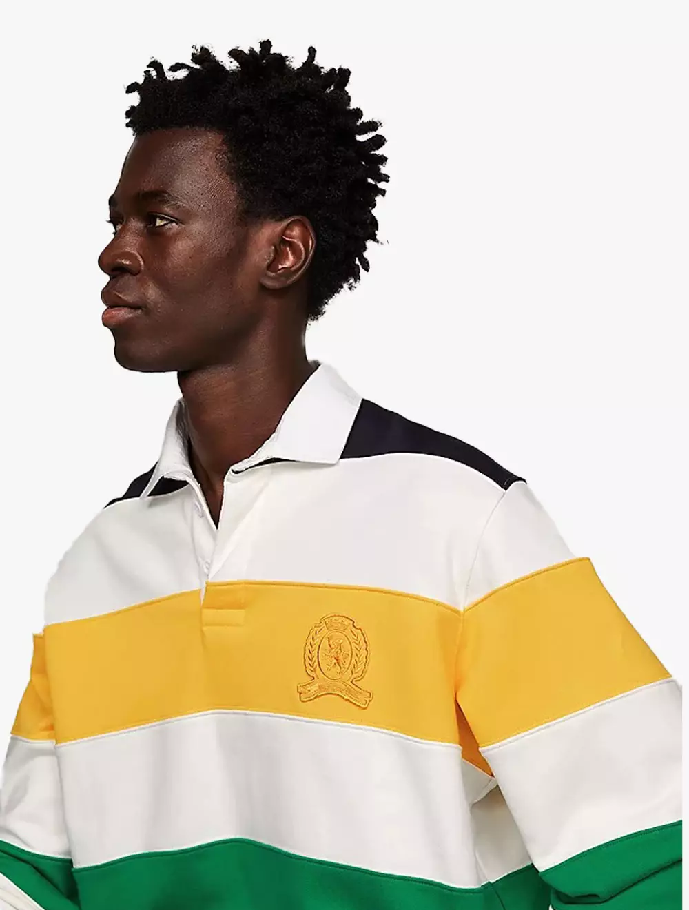 Jual Tommy Hilfiger TOMMY HILFIGER - CREST STRIPE BOXY FIT RUGBY POLO ...