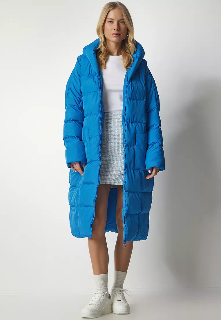 Buy Happiness Istanbul Hooded Long Inflatable Coat Online | ZALORA Malaysia
