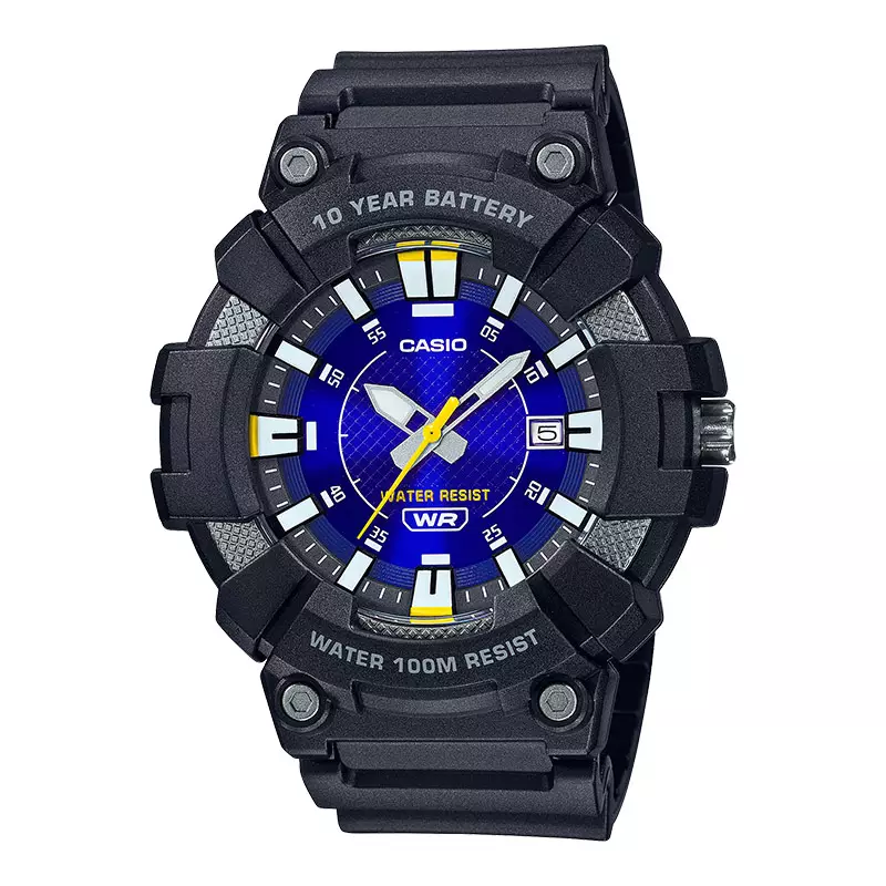 Jual CASIO Jam Tangan Pria Casio General MW-610H-2AVDF Blue Dial Black Resin Band Original 2024 ...