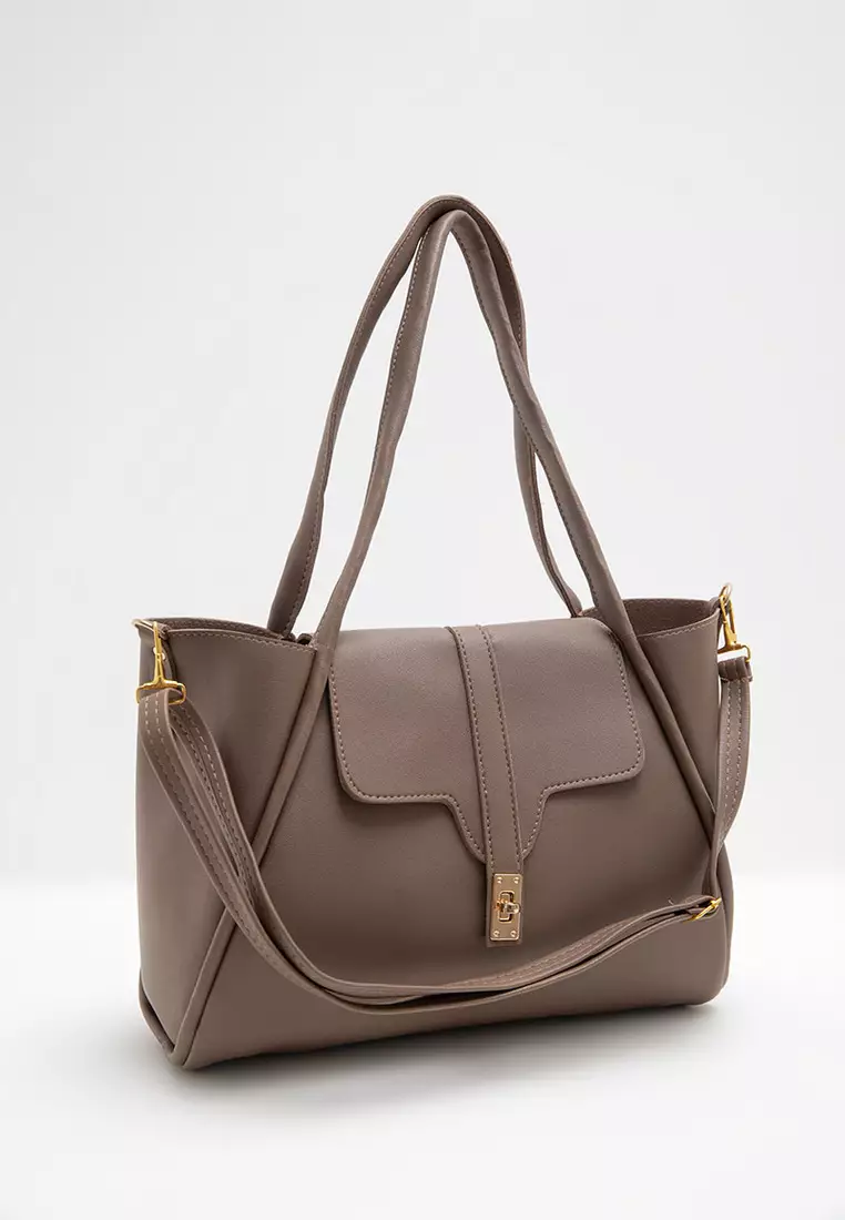 Jual Berrybenka Label Tekka Naomi Tote Bag Mocca Original 2026 | ZALORA ...