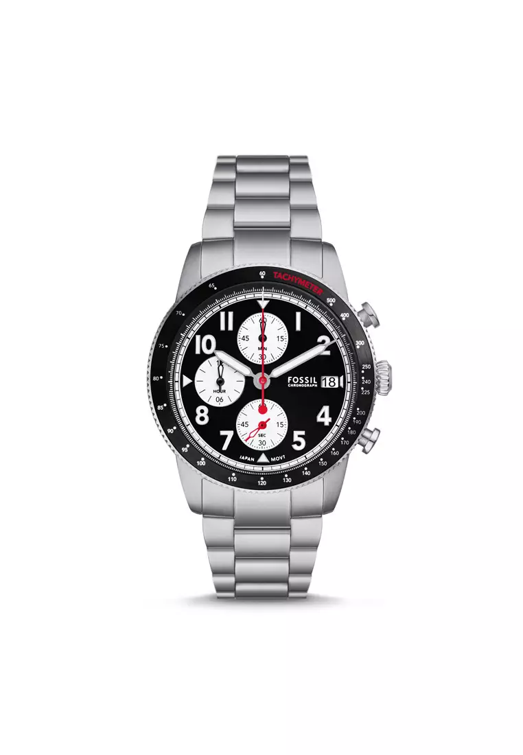 網上選購 Fossil Sport Tourer Chronograph Stainless Steel Watch FS6045 2025 ...