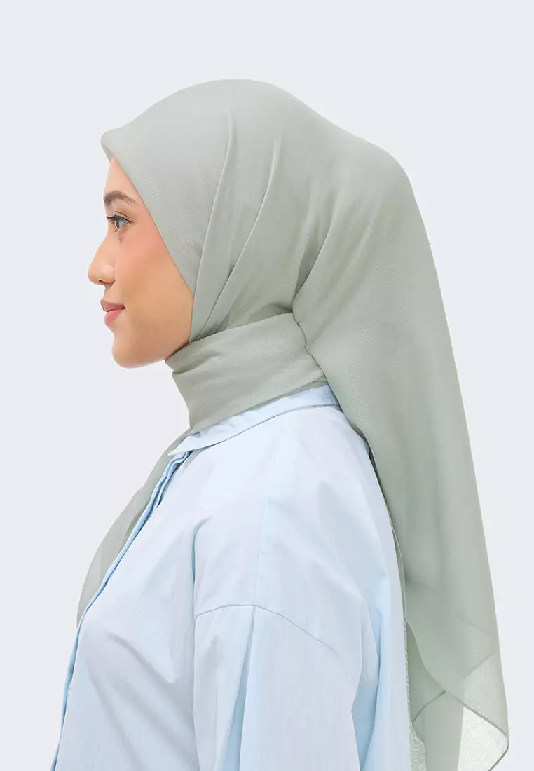 Jual Riamiranda Ria Miranda Sage Green Rarina Scarf Original 2025 ...