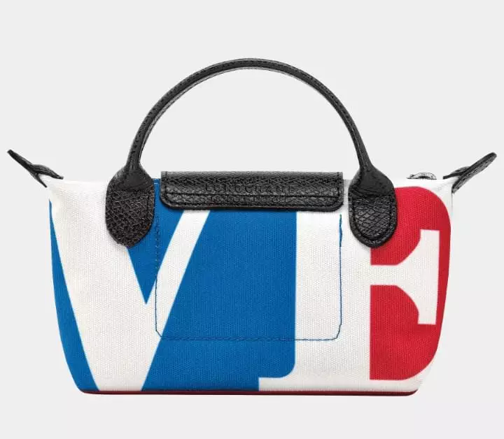 Jual Longchamp Longchamp X Robert Indiana Pouch ( Love Biru Putih ...
