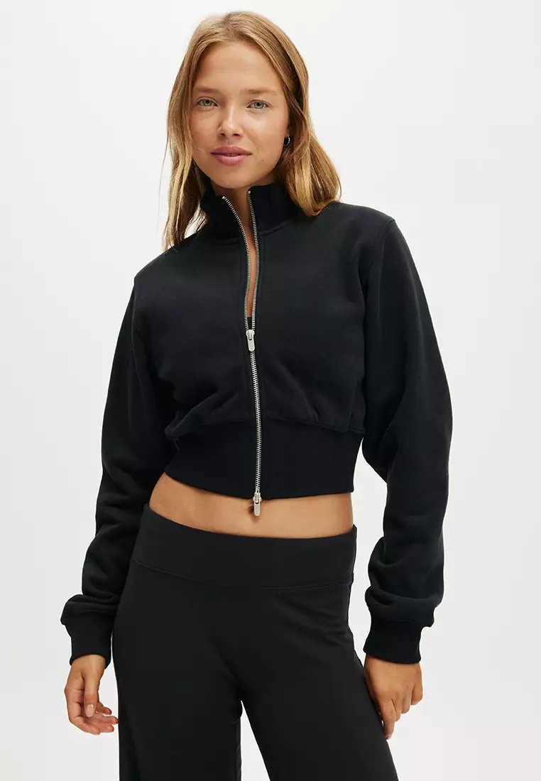 Buy Cotton On Body Plush Fitted Zip Through Jacket 2026 Online | ZALORA ...