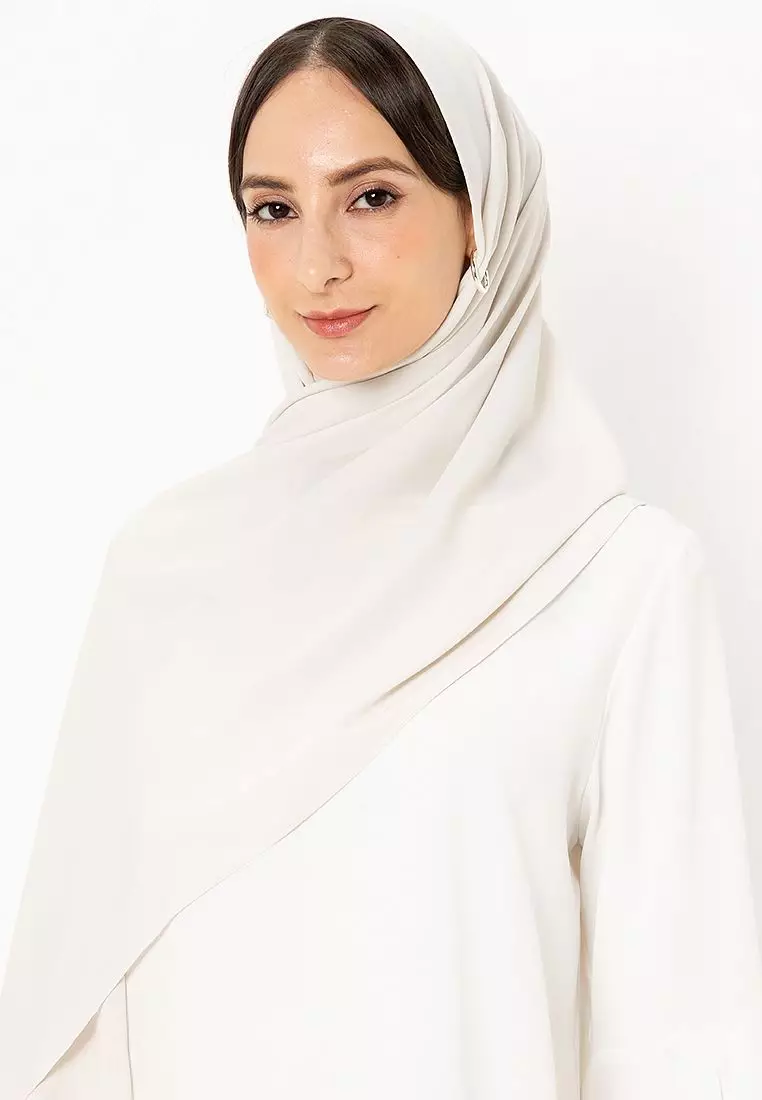 Buy KASHKHA Shawl Plain Premium Dobby Chiffon Online | ZALORA Malaysia