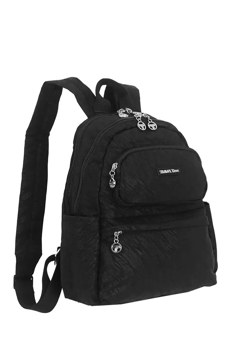 Jual Travel Time Travel Time Backpack 860-611493019 - Black Original ...