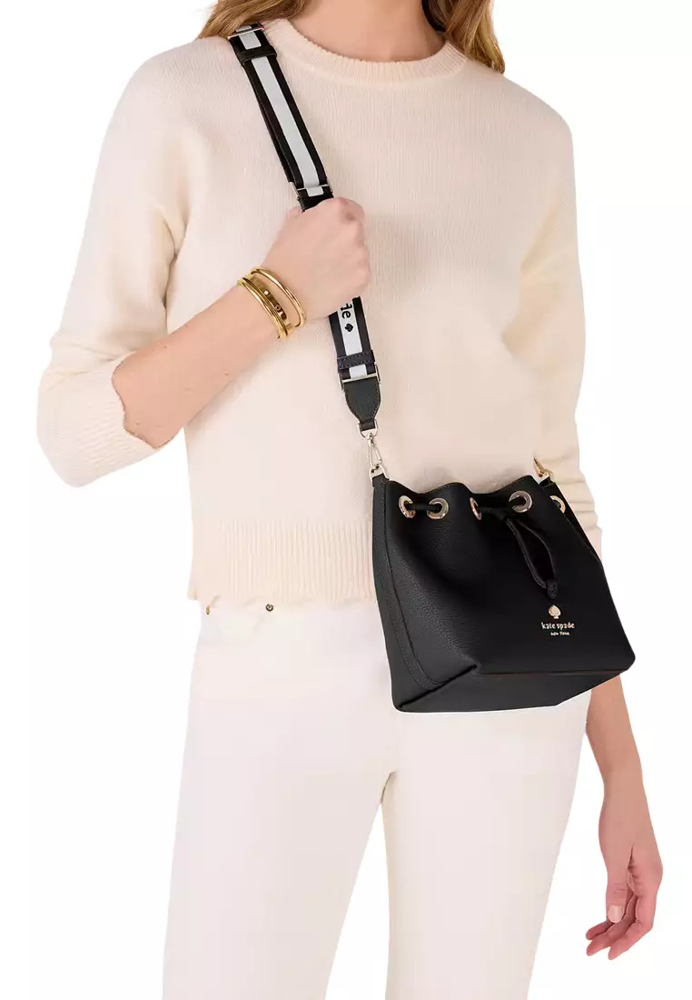 Buy Kate Spade Emma Small Bucket Bag - Black KK071 Online | ZALORA Malaysia