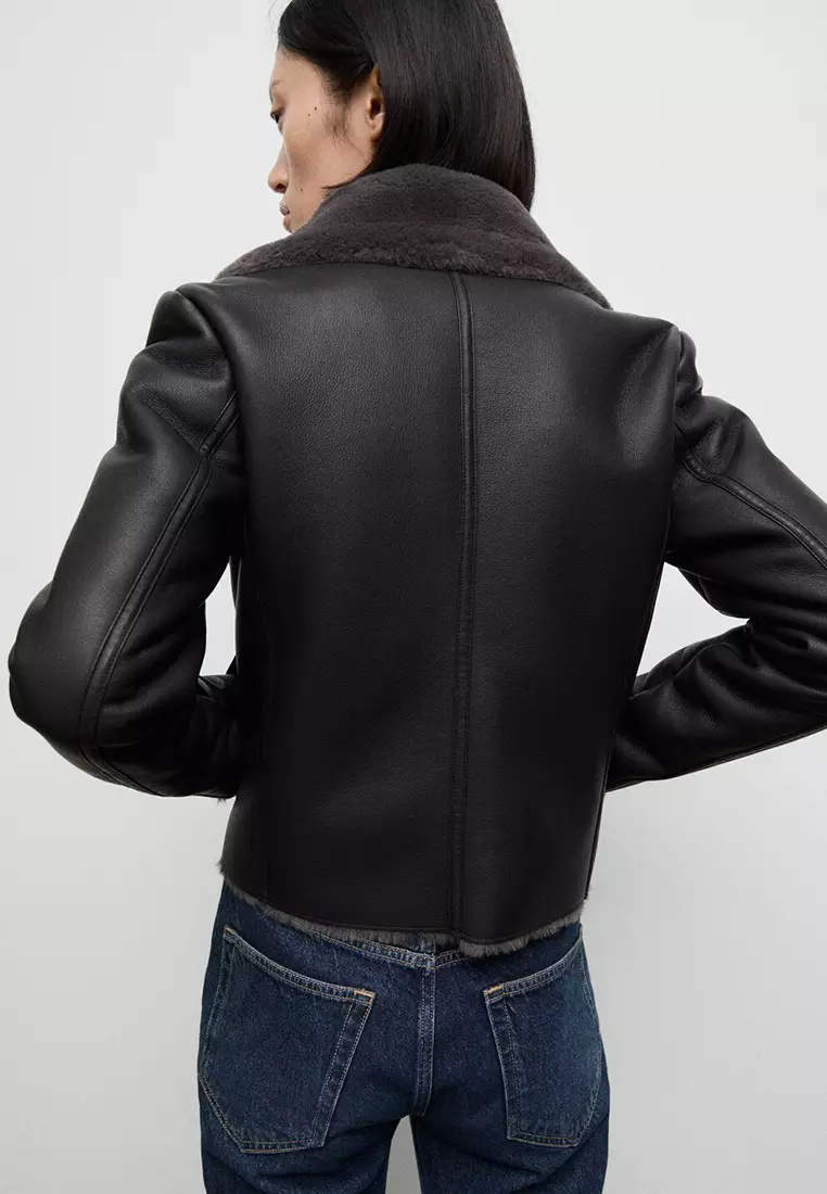 Buy Mango Fur-Effect Biker Jacket 2025 Online | ZALORA Philippines