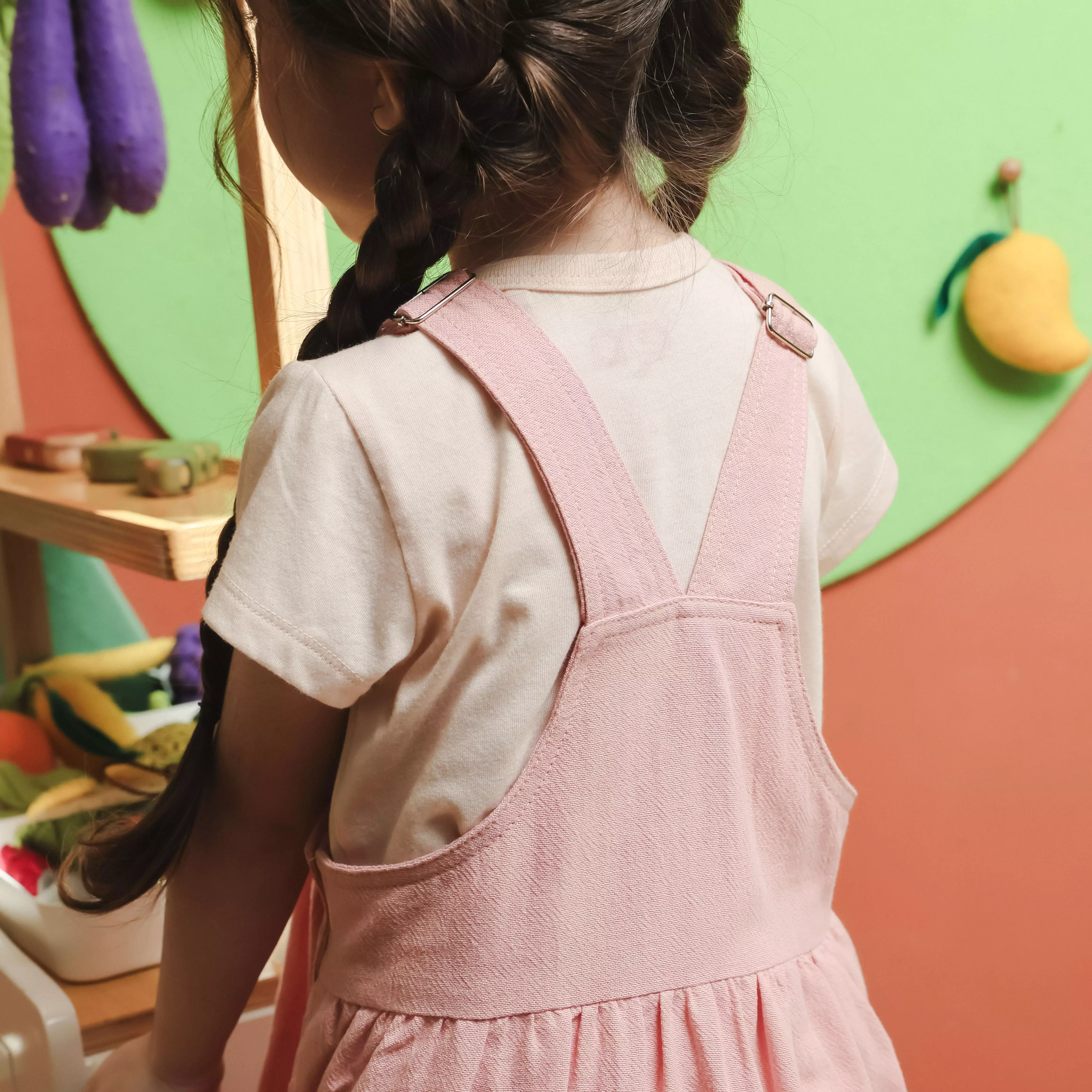 Jual PITODITO Qna Girl Elodie Overall Dress Anak Salem Original 2026 ...
