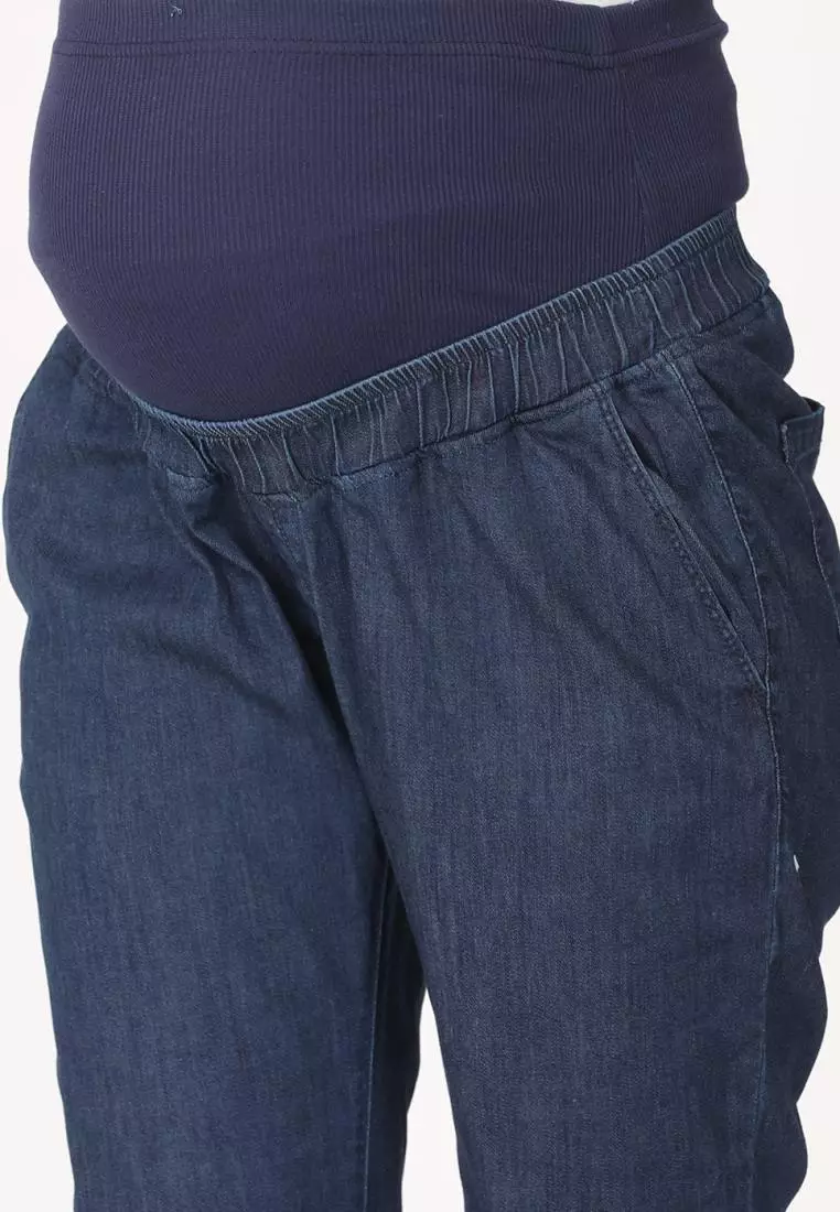 Buy THE MOM STORE Jogger Style Maternity Denims with Belly Support 2026 ...