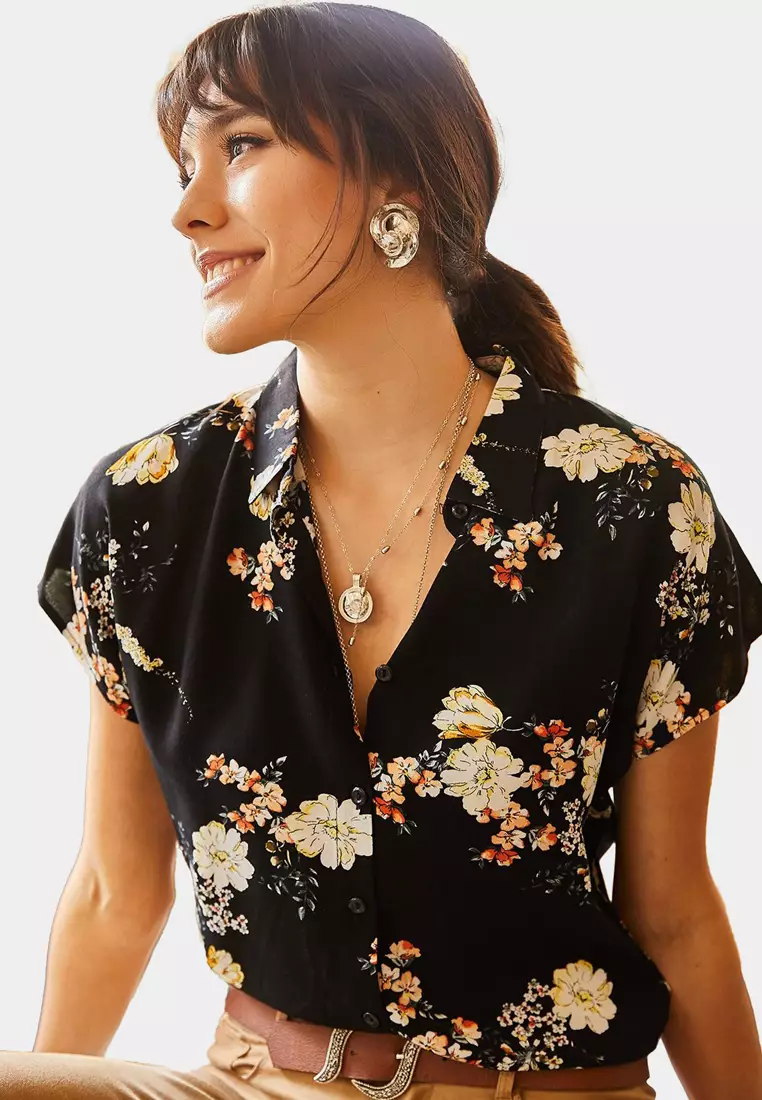 Buy Olalook Floral Bat Shirt 2026 Online | ZALORA