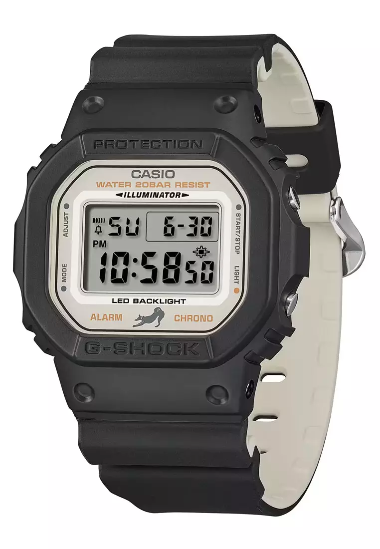 Buy Casio G-shock "Black Kuro-Shiba Inu" Digital Watch DW-5600SHB-1DR ...