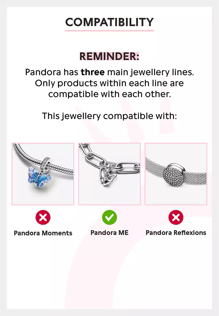 Buy PANDORA Pandora ME Cherry Blossom Medallion Charm Online | ZALORA ...