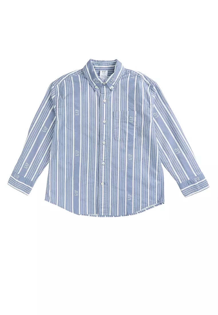 Buy Gap French Long Sleeve Logo Shirt 2026 Online | ZALORA Philippines