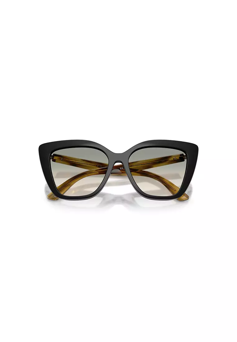 Buy Emporio Armani Women Cat Eye Frame Black Clip On Sunglasses, Blue ...