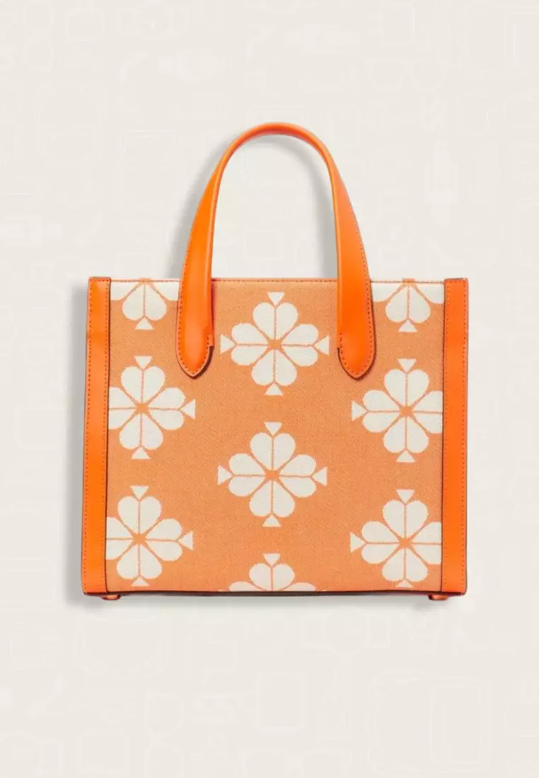 Jual Kate Spade Kate Spade Flower Two-Tone Canvas Manhattan Small Tote ...