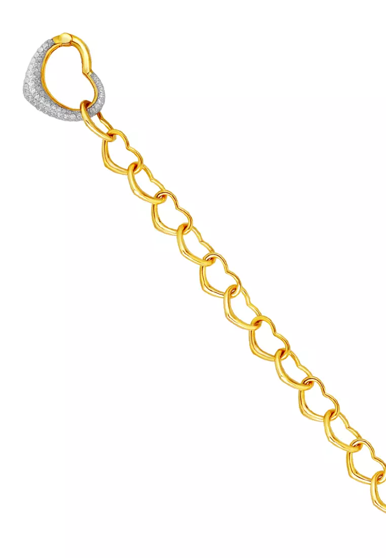 Buy TOMEI TOMEI Diamond Cut Collection Bracelet Yellow Gold 916 2026 ...