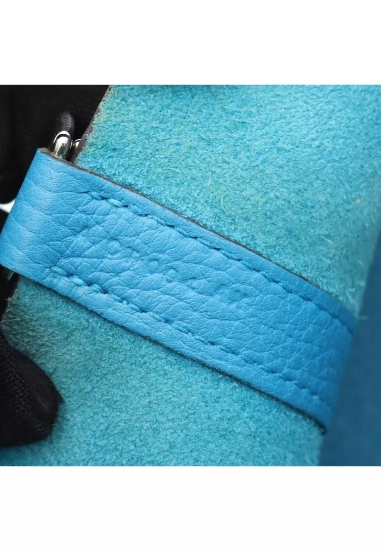 網上選購 Hermès Pre-Loved Hermès Picotan Lock PM blue zanzibar Handbag ...