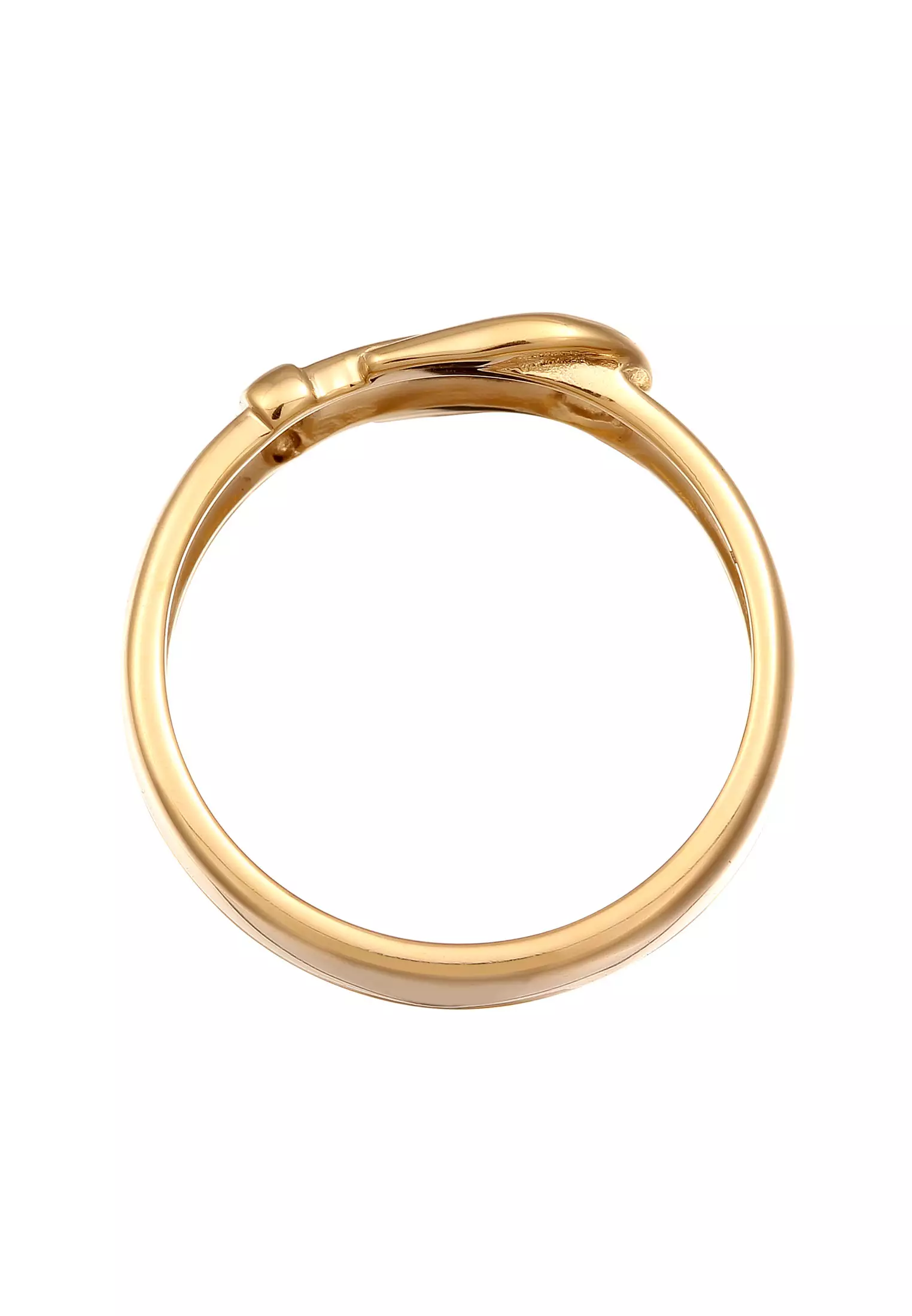 Buy ELLI GERMANY Belt Buckle Ring – Gold-Plated Silver 2026 Online | ZALORA