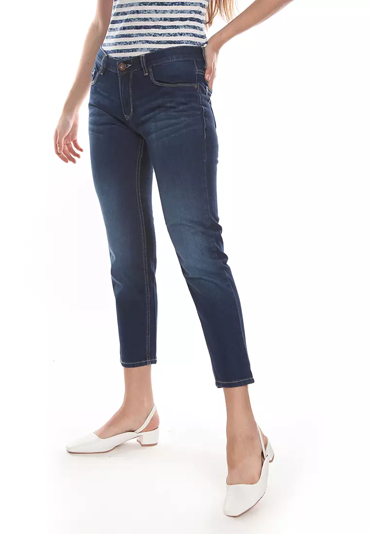 Jual 2nd Red Boyfriend Jeans Non stretch 7/8 BJ2103 Original 2025 ...