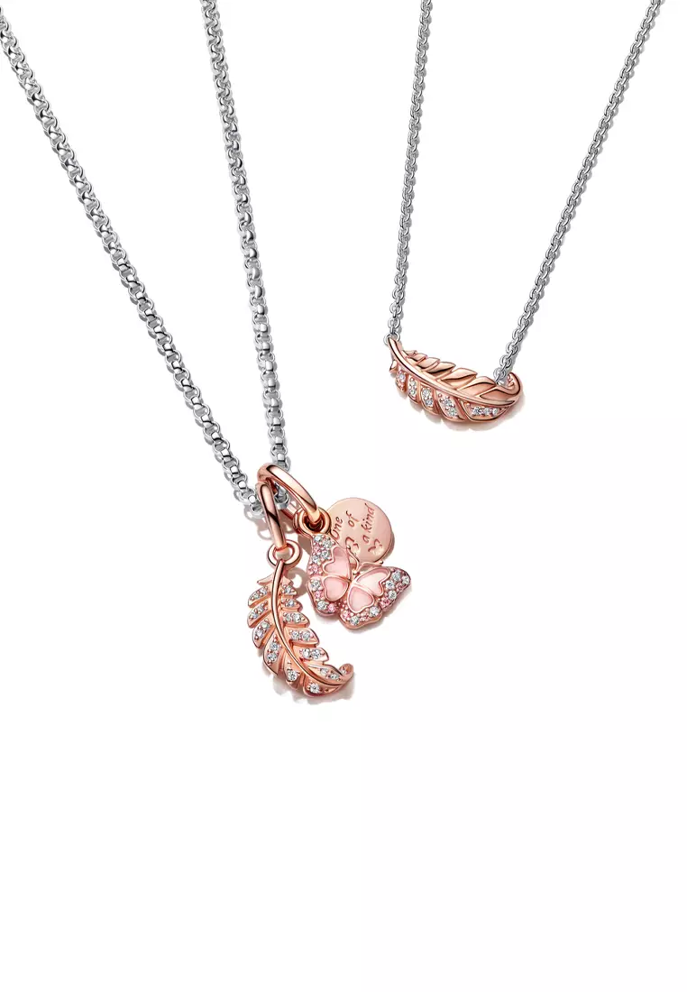 Buy PANDORA Pandora Floating Curved Feather Dangle Charm Online ...