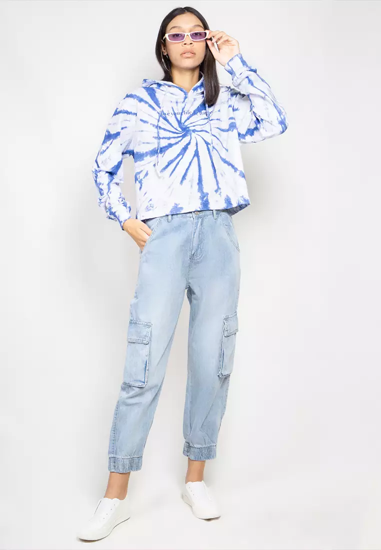 Jual Odiva Woman YUKA CARGO JEANS BLUE Original 2024 | ZALORA Indonesia