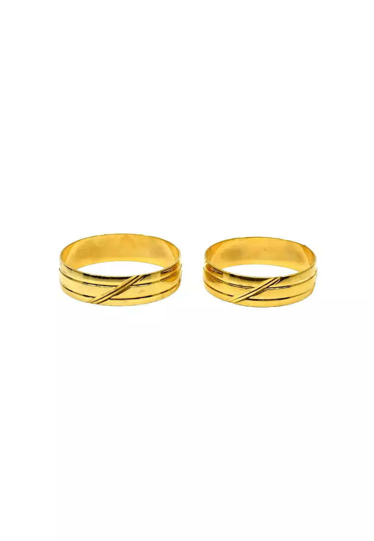 Buy CEBUANA LHUILLIER JEWELRY 18K Yellow Gold Wedding Ring 2026 Online ...