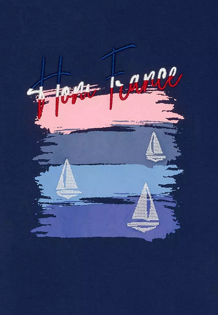 Buy HOM T-Shirts Pink Color Navy Online | ZALORA Malaysia