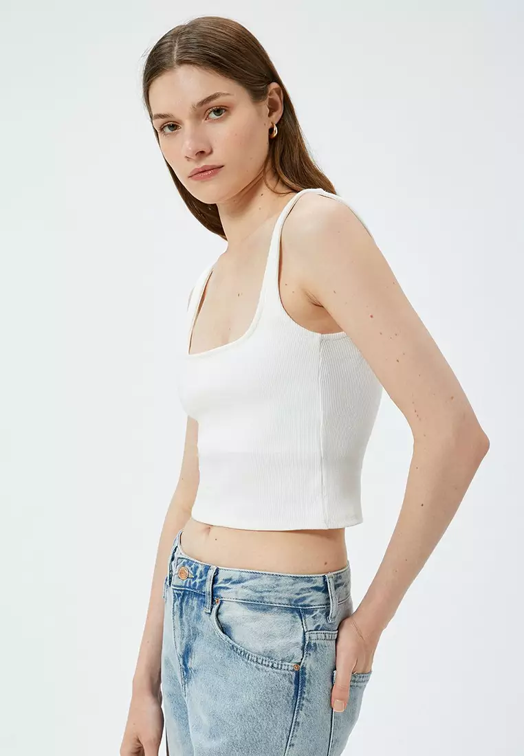 Buy KOTON Basic Ribbed Tank Top 2025 Online | ZALORA Philippines