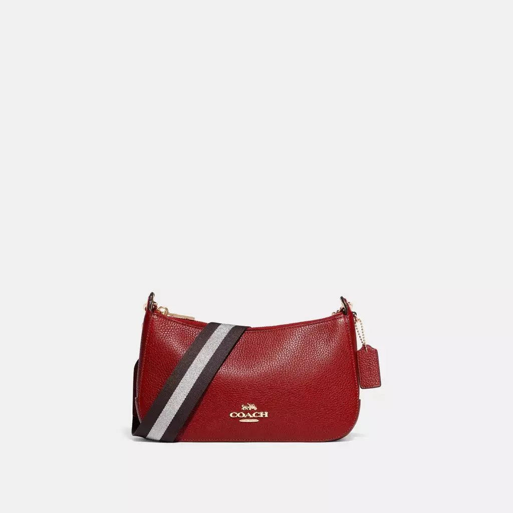 Jual Coach Coach C7265 Peable Leather Jess Baguette 1941 Red Original ...
