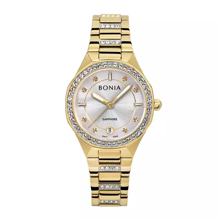 Jual BONIA Jam Tangan Wanita Bonia Elegance White Dial Analog B10828 ...
