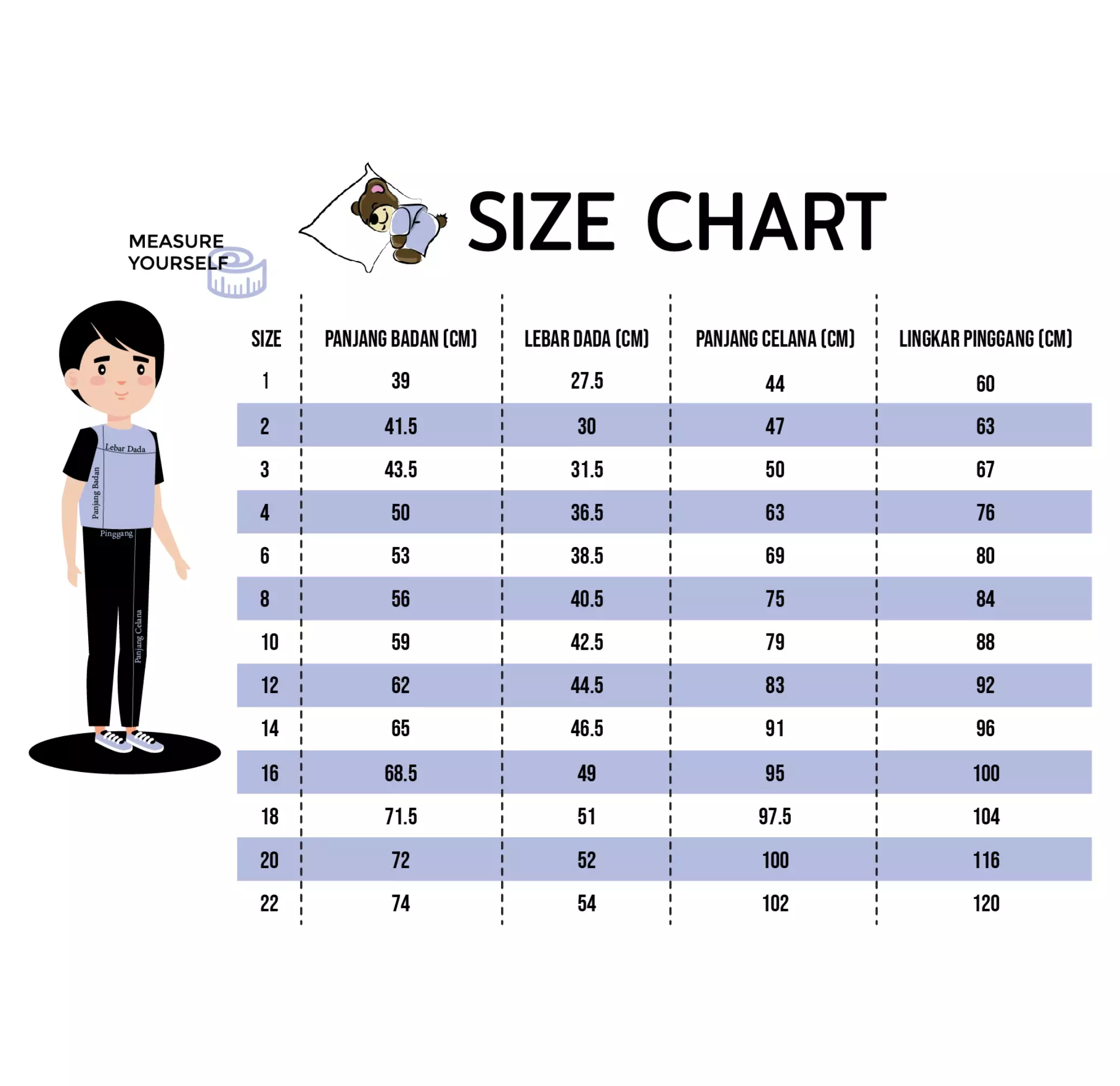 Jual Bobobear Bobobear Setelan Piyama Anak Laki Don't Be Afraid of the ...