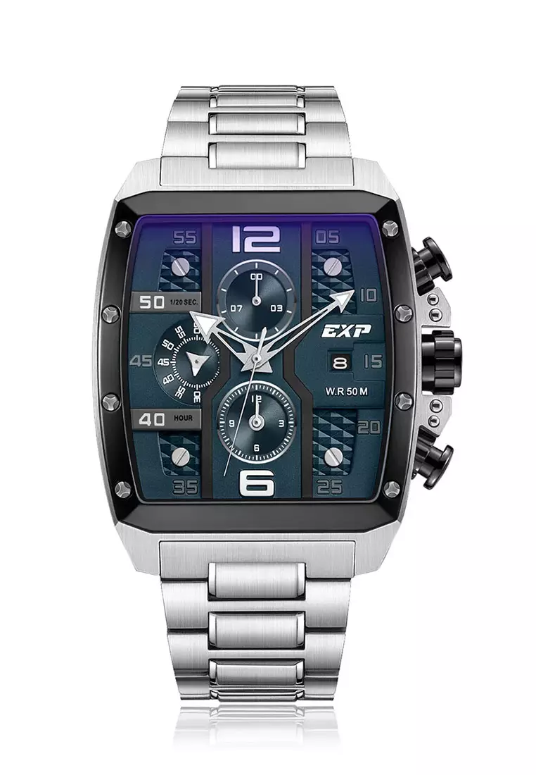 Jual Expedition Expedition Jam Tangan Pria - Silver Black Blue ...