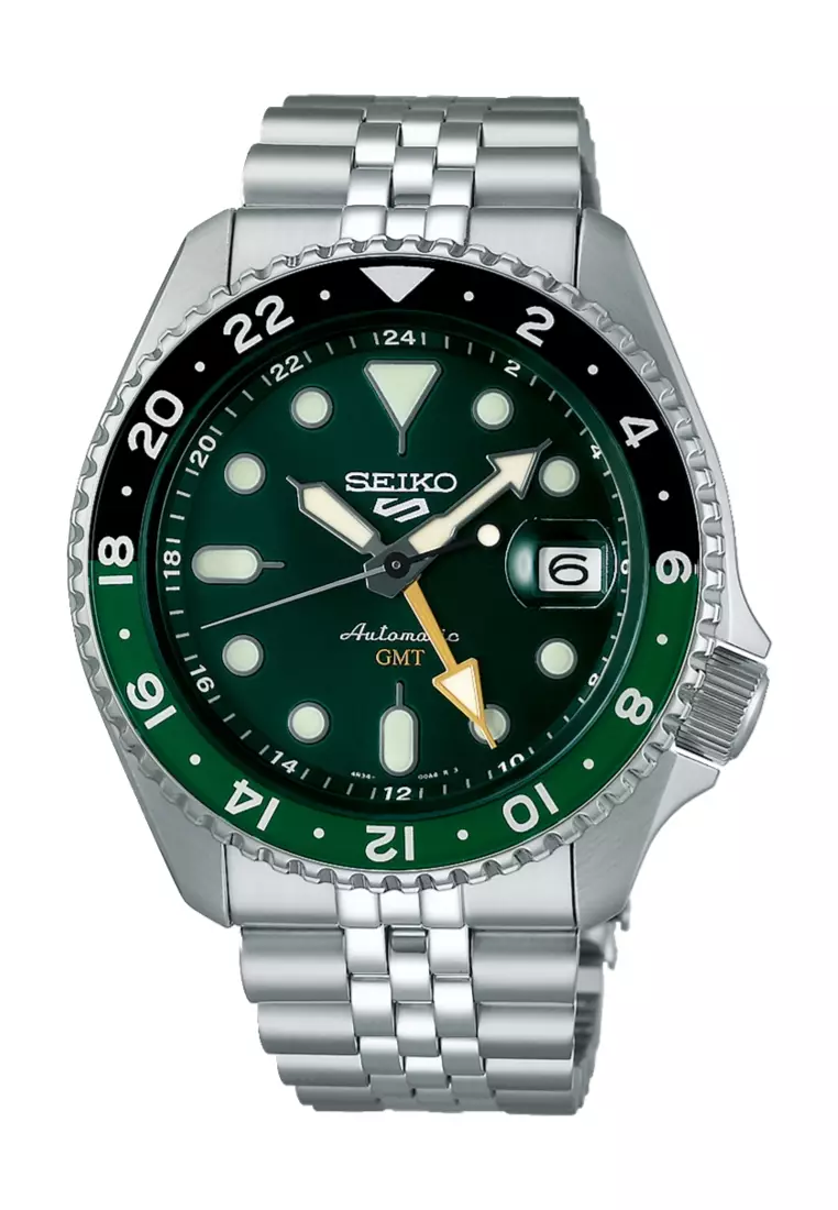 Buy Seiko Seiko 5 Sports SKX Series Bi-Color Mechanical GMT Green Dial ...