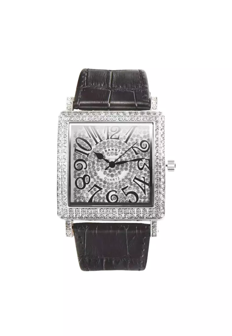 Buy OPCHIC Square Full Diamond Large Dial Women's Watch (Women's Model ...
