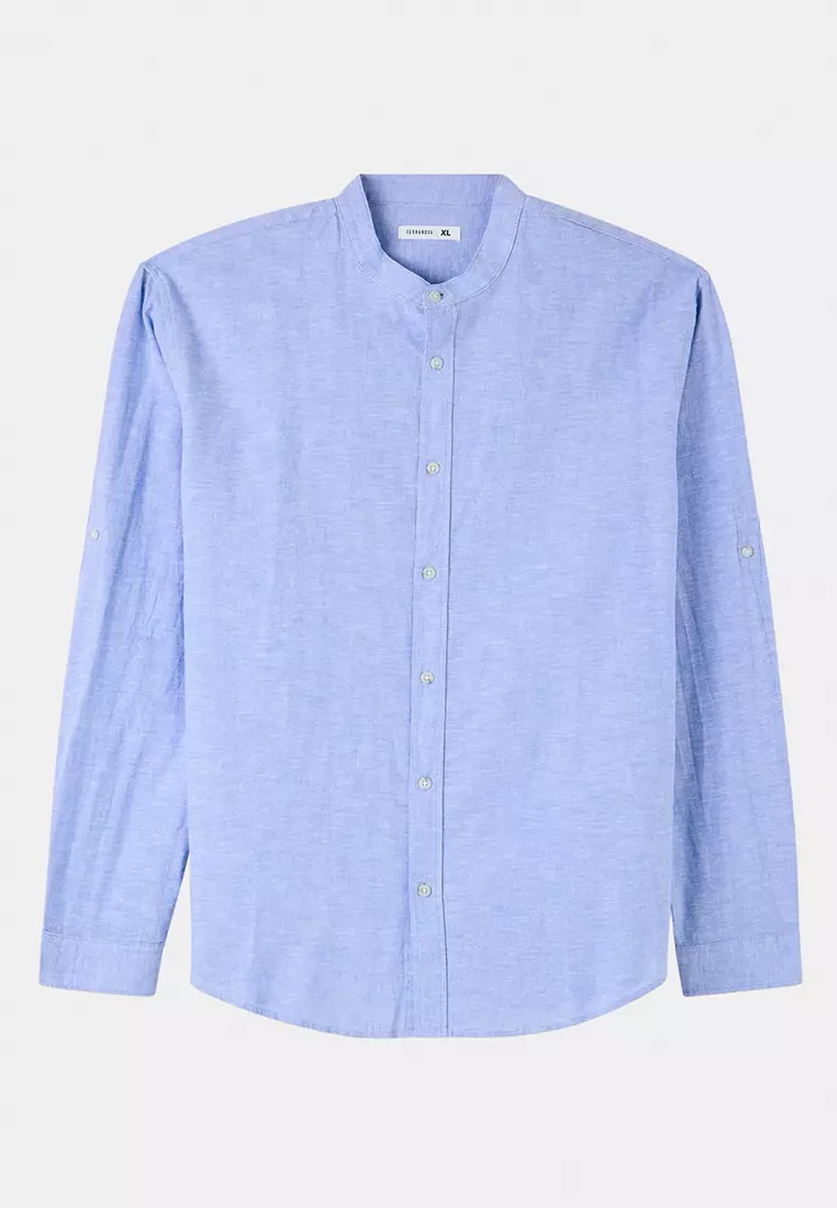 Buy Terranova Mandarin Collar Shirt for Men 2026 Online | ZALORA ...